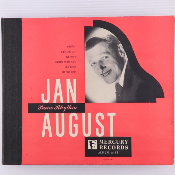 Media | Jan August Piano Rhythm 1949 1 78 Rpm 3x Shellac Record Book ...